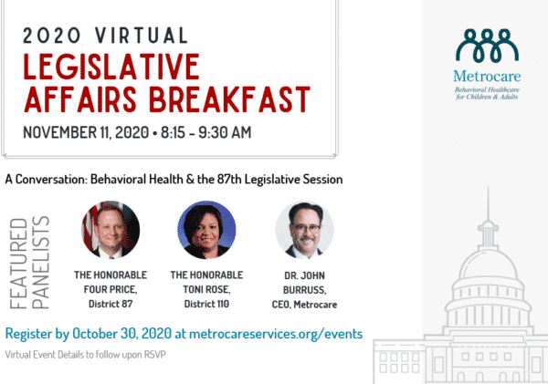2020 Legislative Affairs Breakfast | Metrocare Services